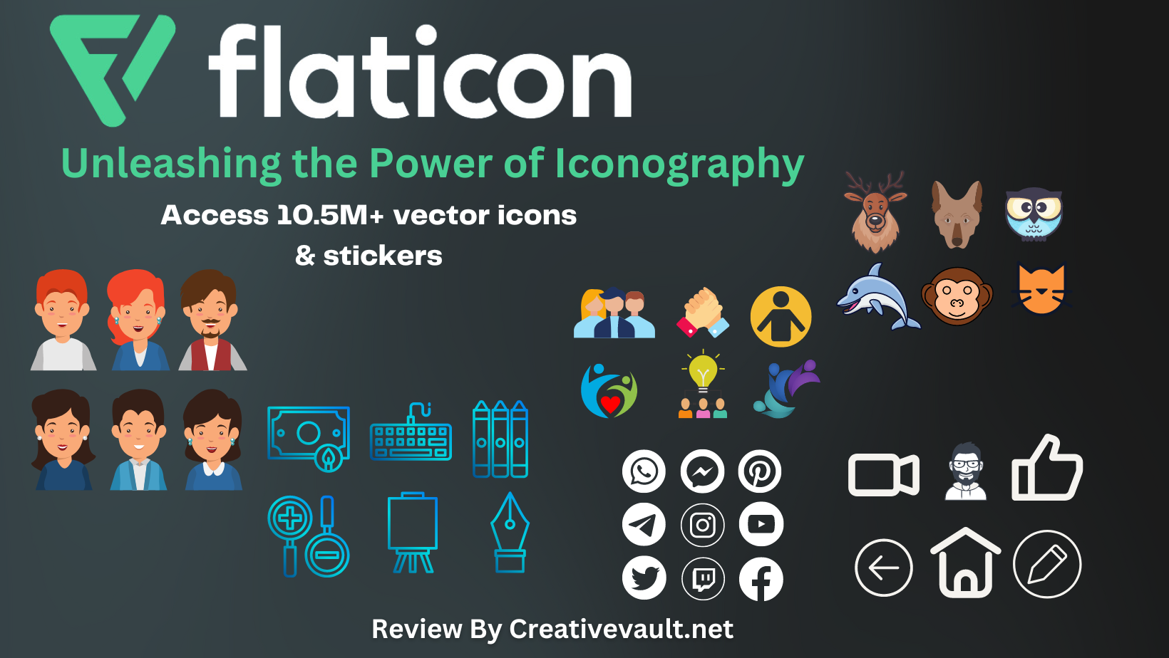 Flaticon Review 2024 : Unleashing the Power of Iconography - Creative vault